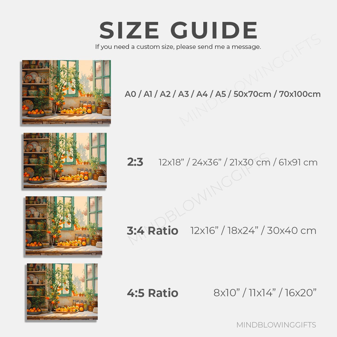 Horizontal Art Print, Fall Horizontal Wall Art, Nature Painting ...