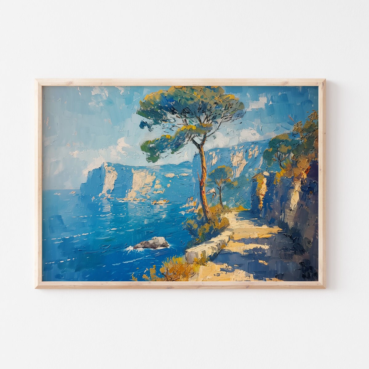 Horizontal Landscape Painting Sets of 2 Horizontal Wall Art Digital ...