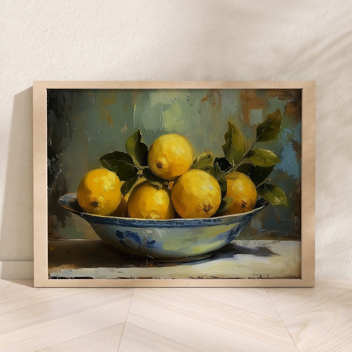 Horizontal Lemon Digital Print | Vintage Lemon Print | Kitchen Oil ...