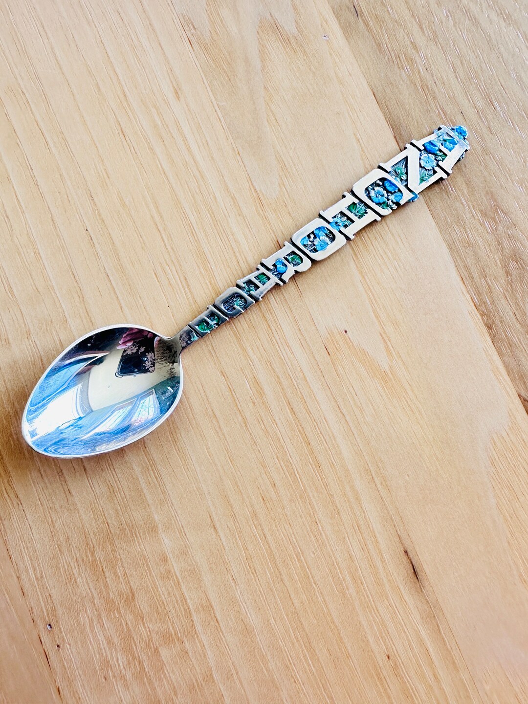 Anchorage, Alaska Vintage Enamel Souvenir Spoon, Sterling Silver - Etsy