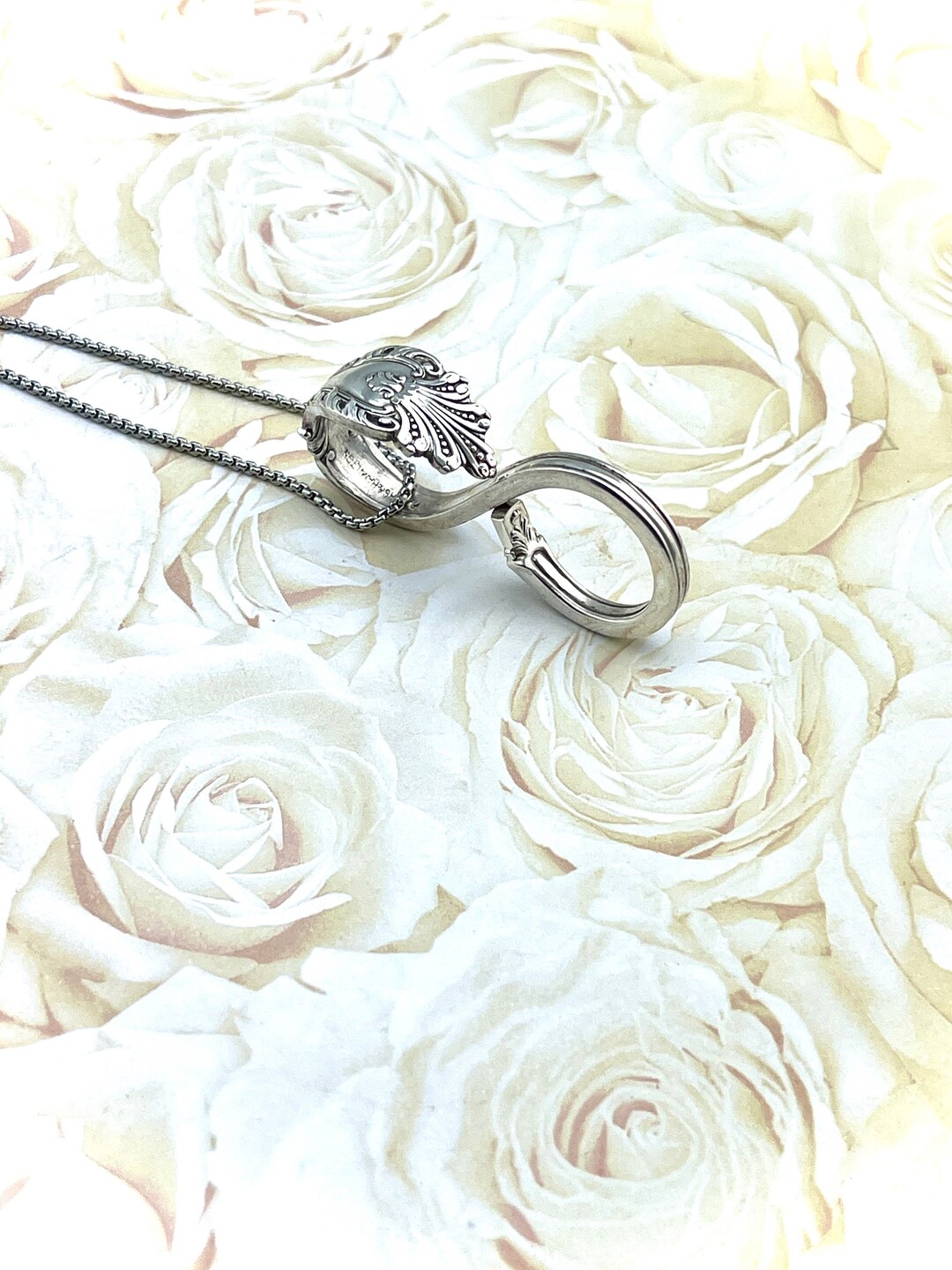 Silverware Infinity Necklace - Etsy