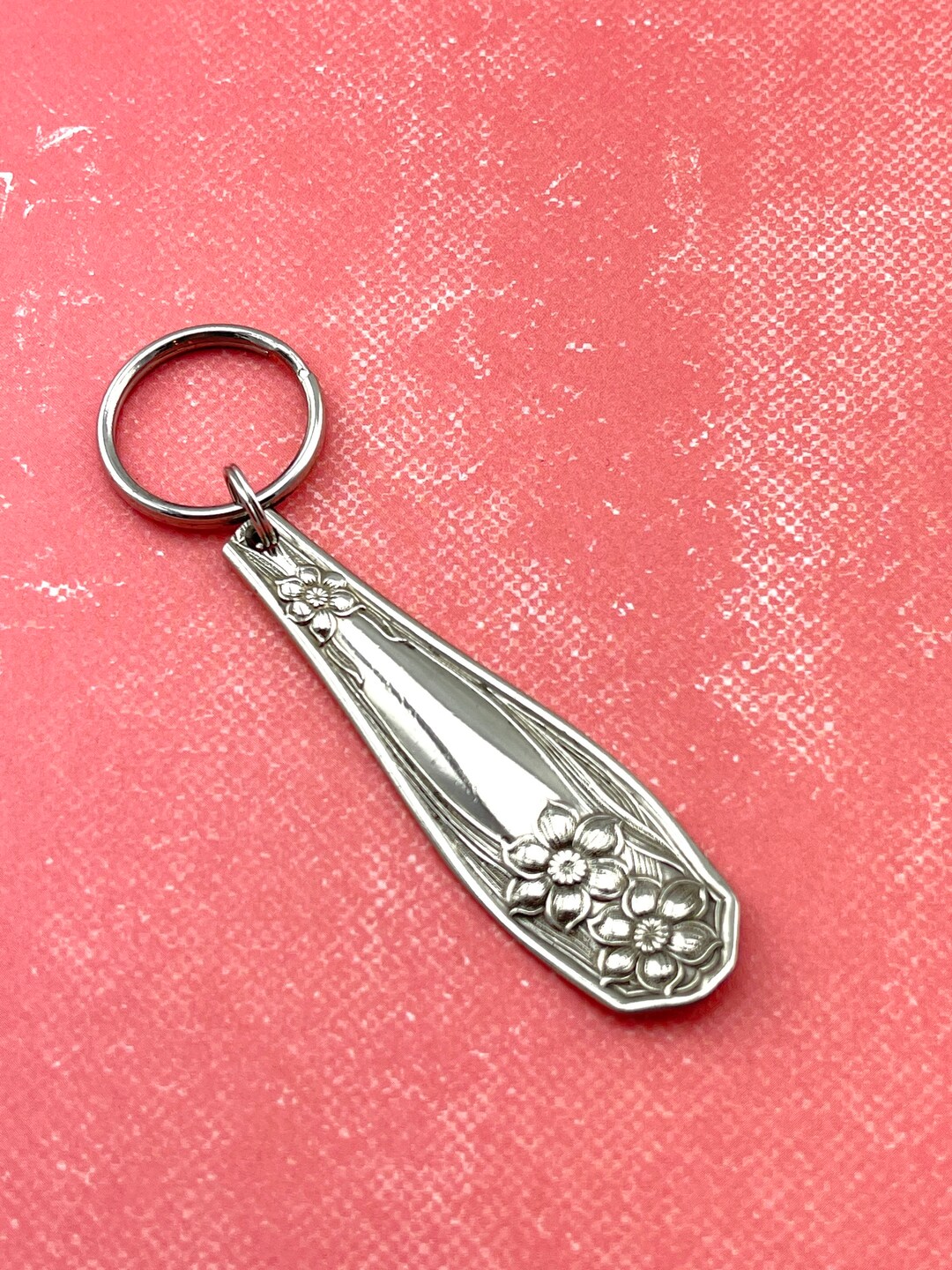 Floral Silverware Key Chain - Etsy