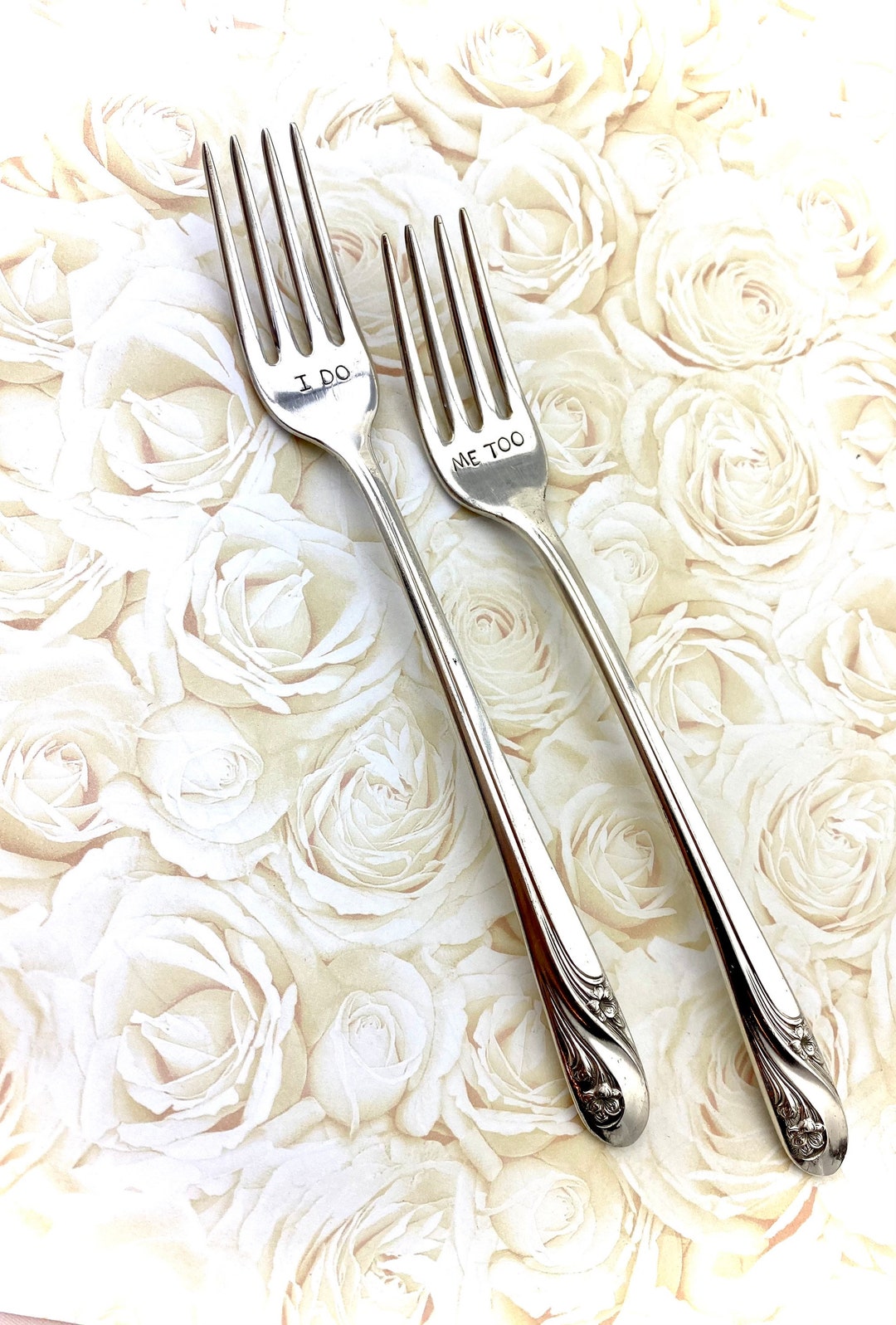 Wedding Forks for the Bride and Groom - Etsy