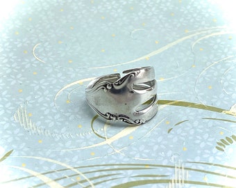 Sterling Silver Fork Ring Silverware Ring Ornate Fork Ring - Etsy