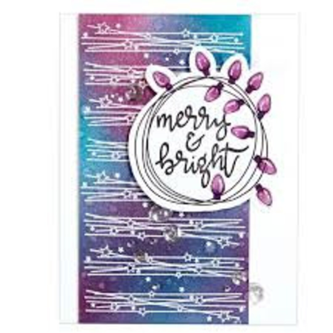 Spellbinders Stamps and Dies Set Merry and Bright Christmas Lights ...