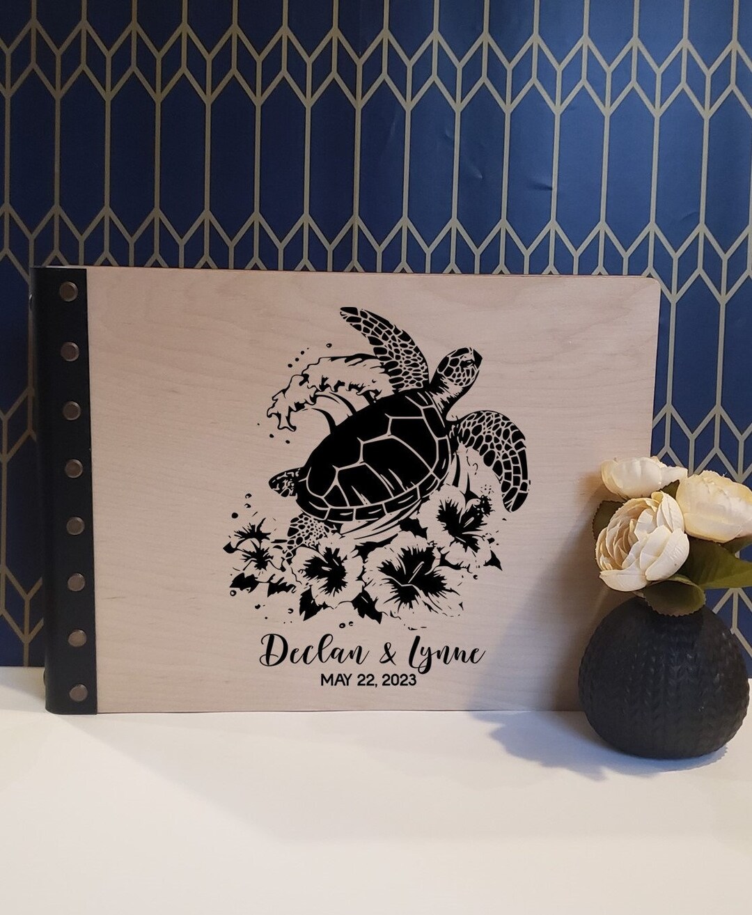 Turtle Wedding Guest Book (9 X 12)/ Wedding Photo Album / Birthday ...