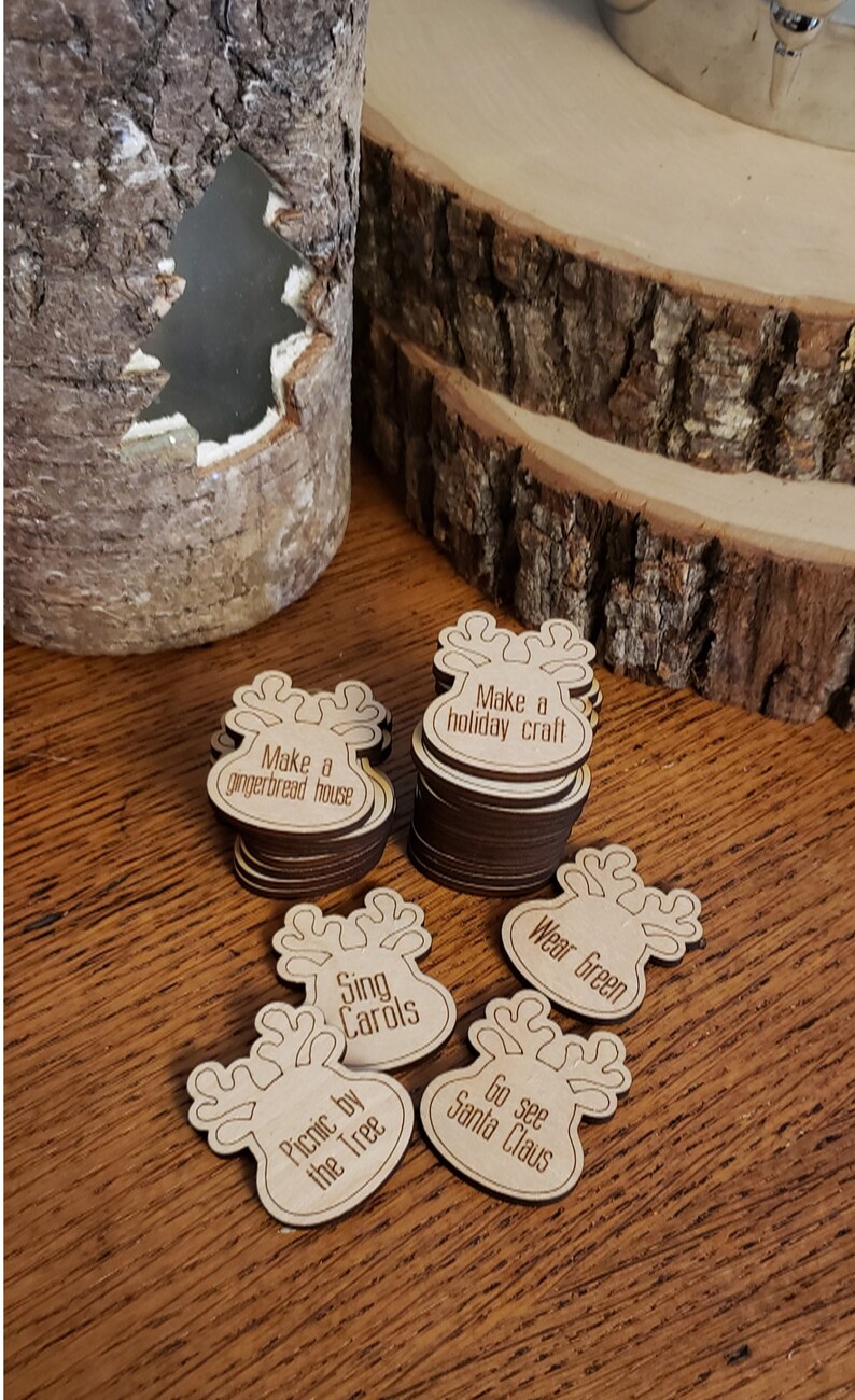 Christmas Activity Tokens, Christmas Advent Countdown, Holiday Advent ...