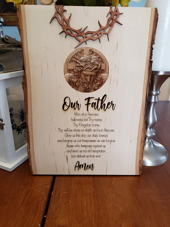 The Lord's Prayer Sign / Our Father Sign / Inspirational | Etsy