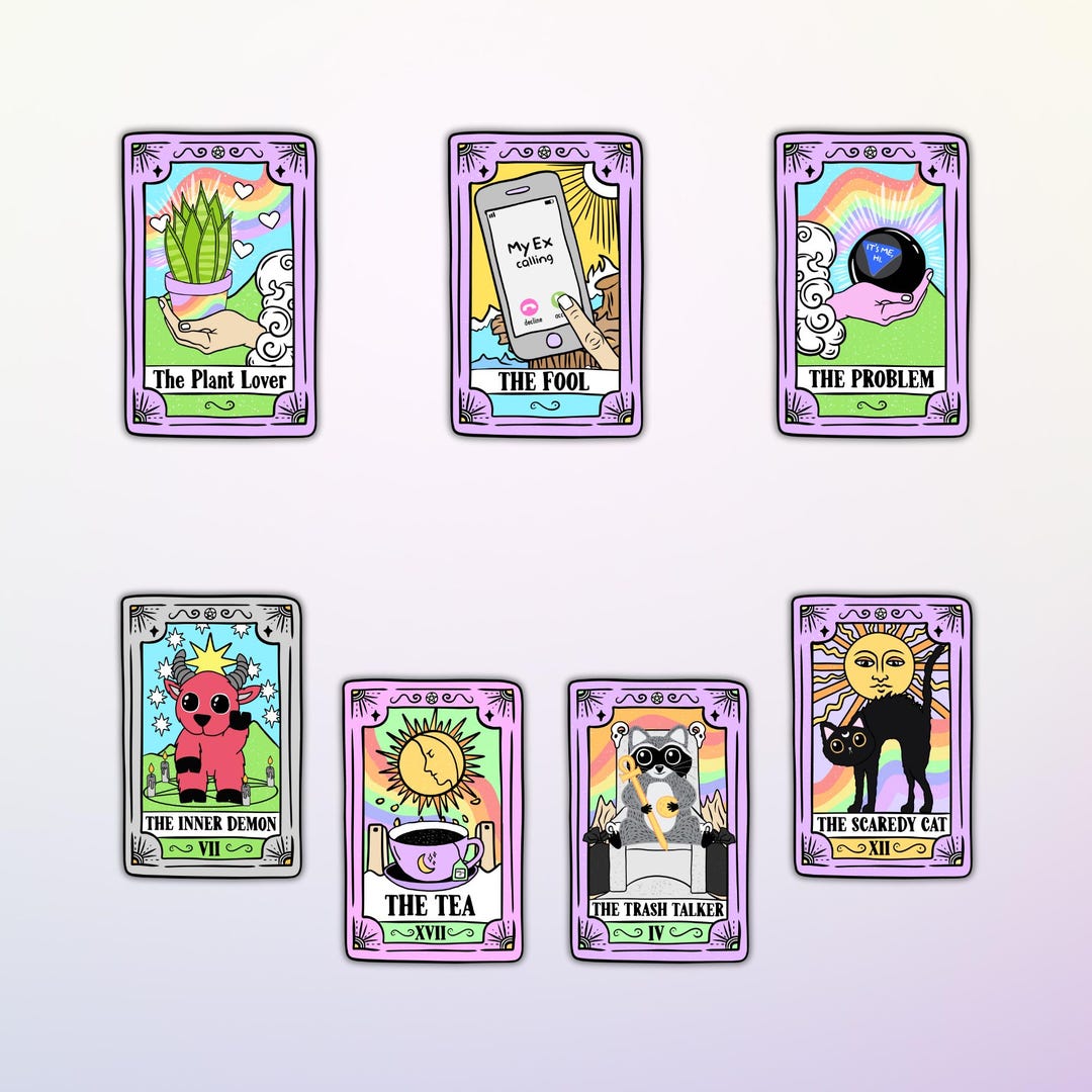 Tarot Card Stickers, Vinyl Stickers, Funny Stickers, Laptop Stickers ...