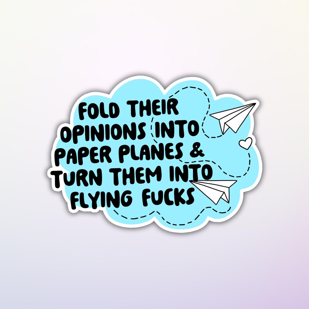 Fold Into Paper Planes, Vinyl Stickers, Funny Stickers, Laptop Stickers ...
