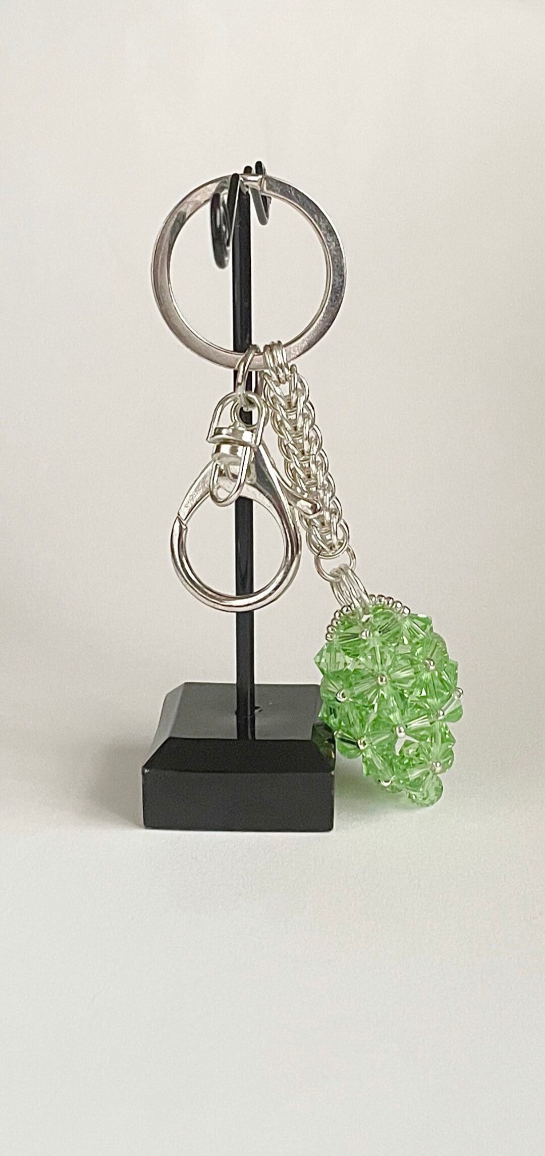 Handbag Charm, Initialled, Peridot Crystal Shaped Egg, With a ...