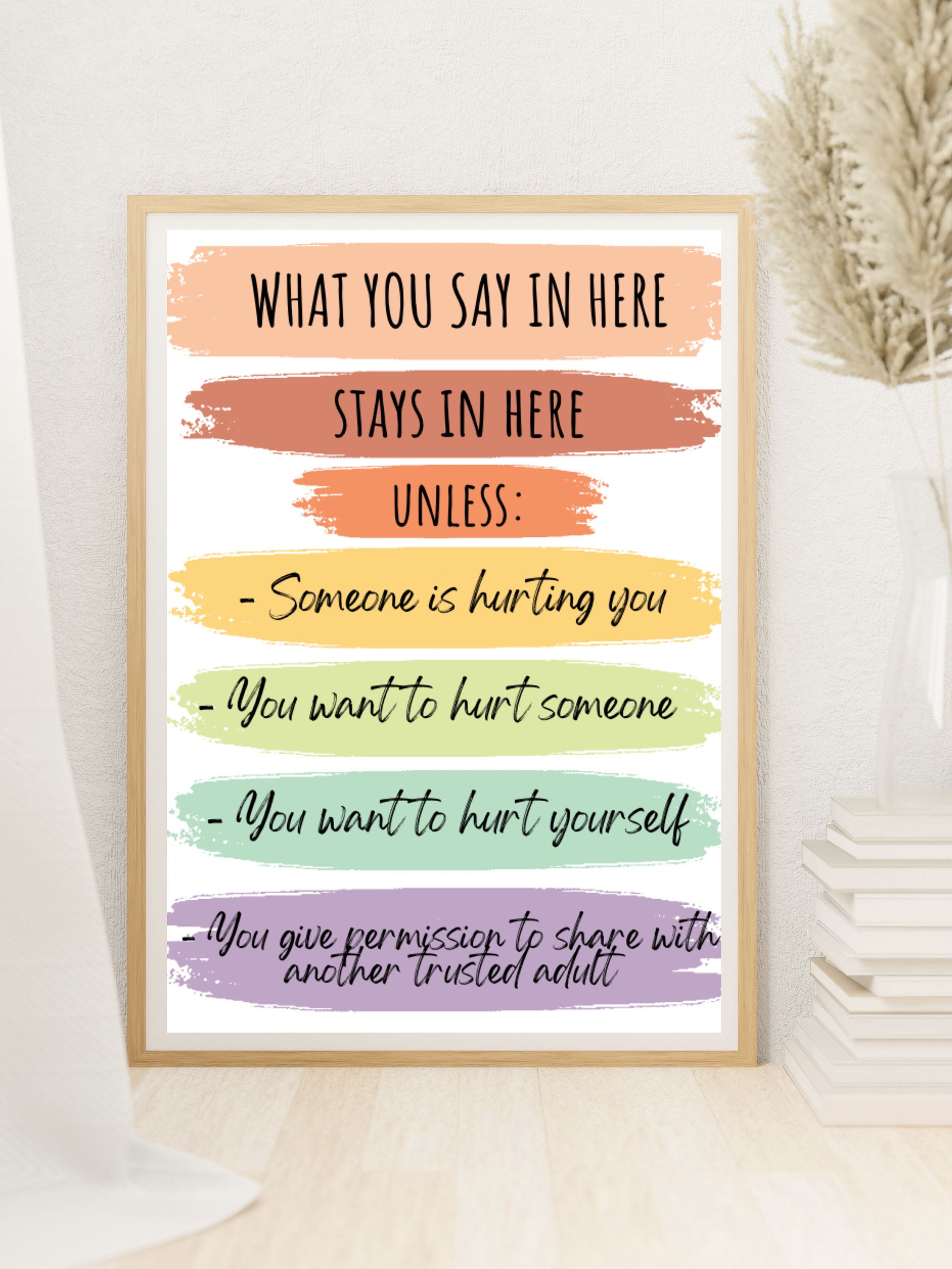 Psychologist and Mental Health Poster Safe Space for Office - Etsy
