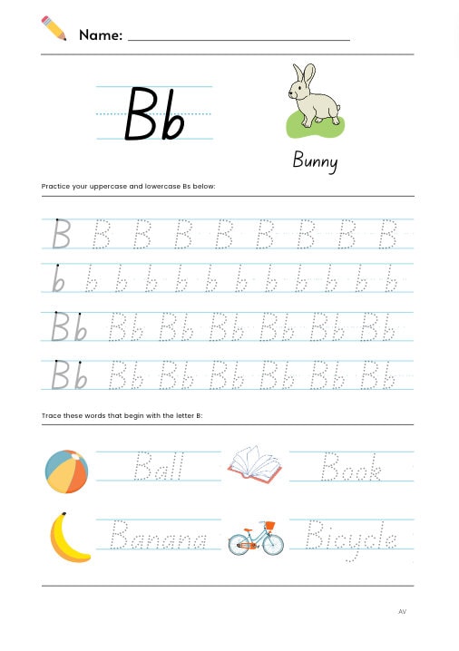 Printable Alphabet Practice Worksheets - Etsy