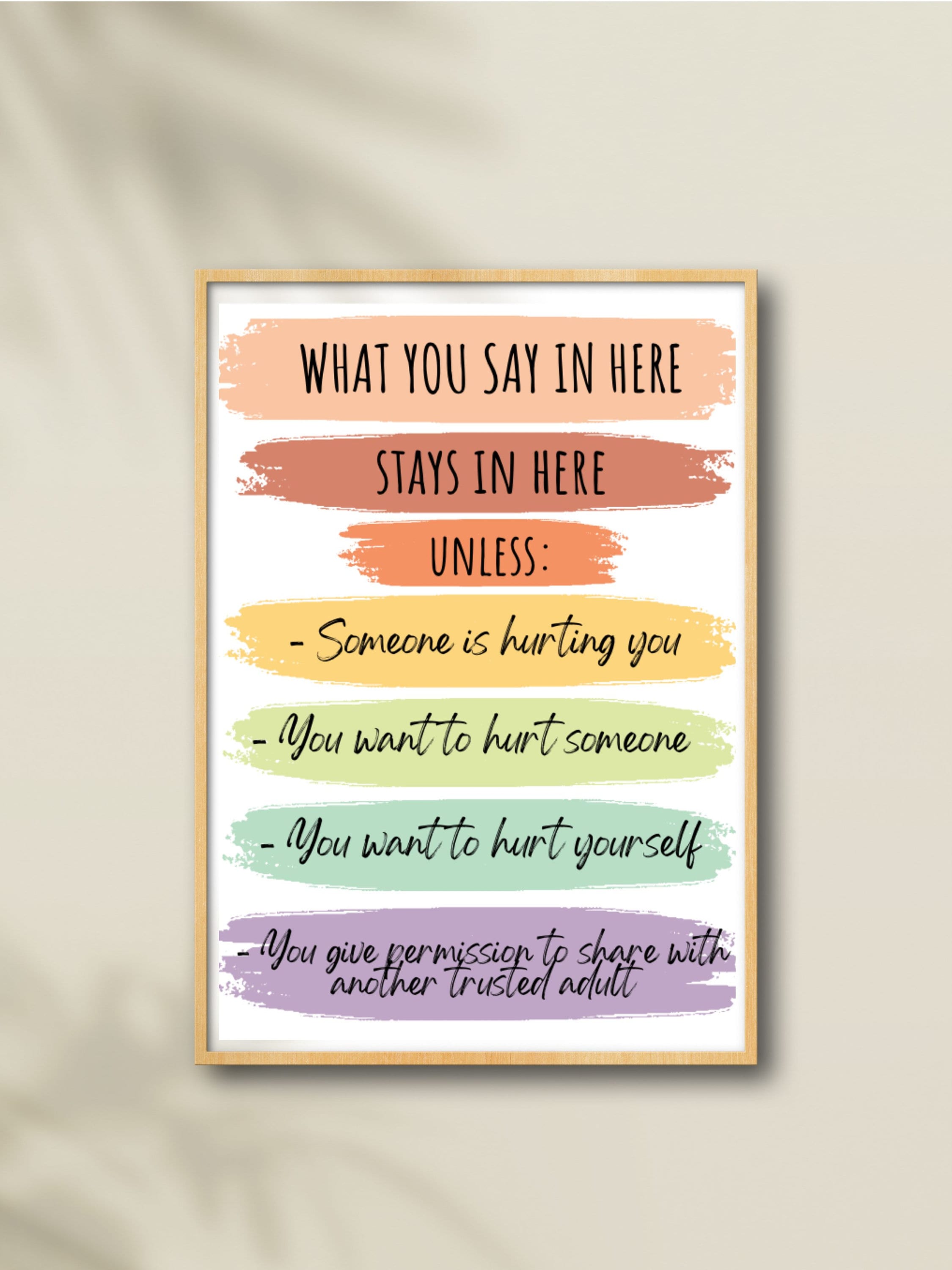 Psychologist and Mental Health Poster Safe Space for Office - Etsy