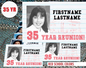 CUSTOM Name Tag DIGITAL DOWNLOAD High School Reunion - Etsy