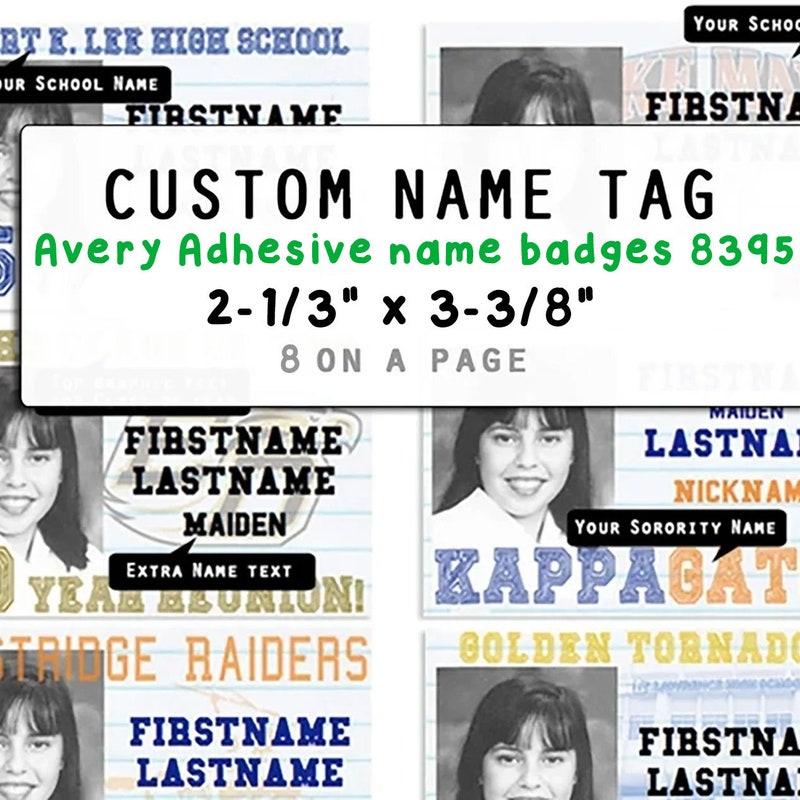 Custom Name Tags - Etsy