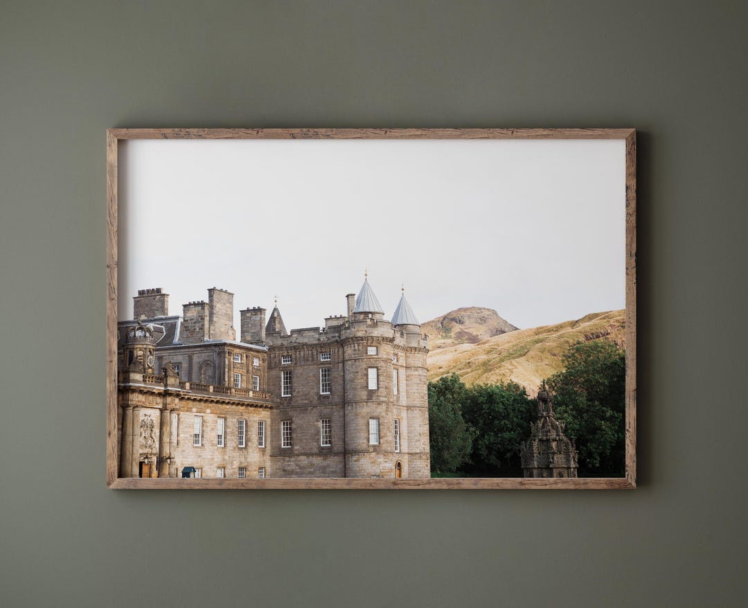 Edinburgh Scotland Print, Scottish Castle Wall Art, Palace of ...