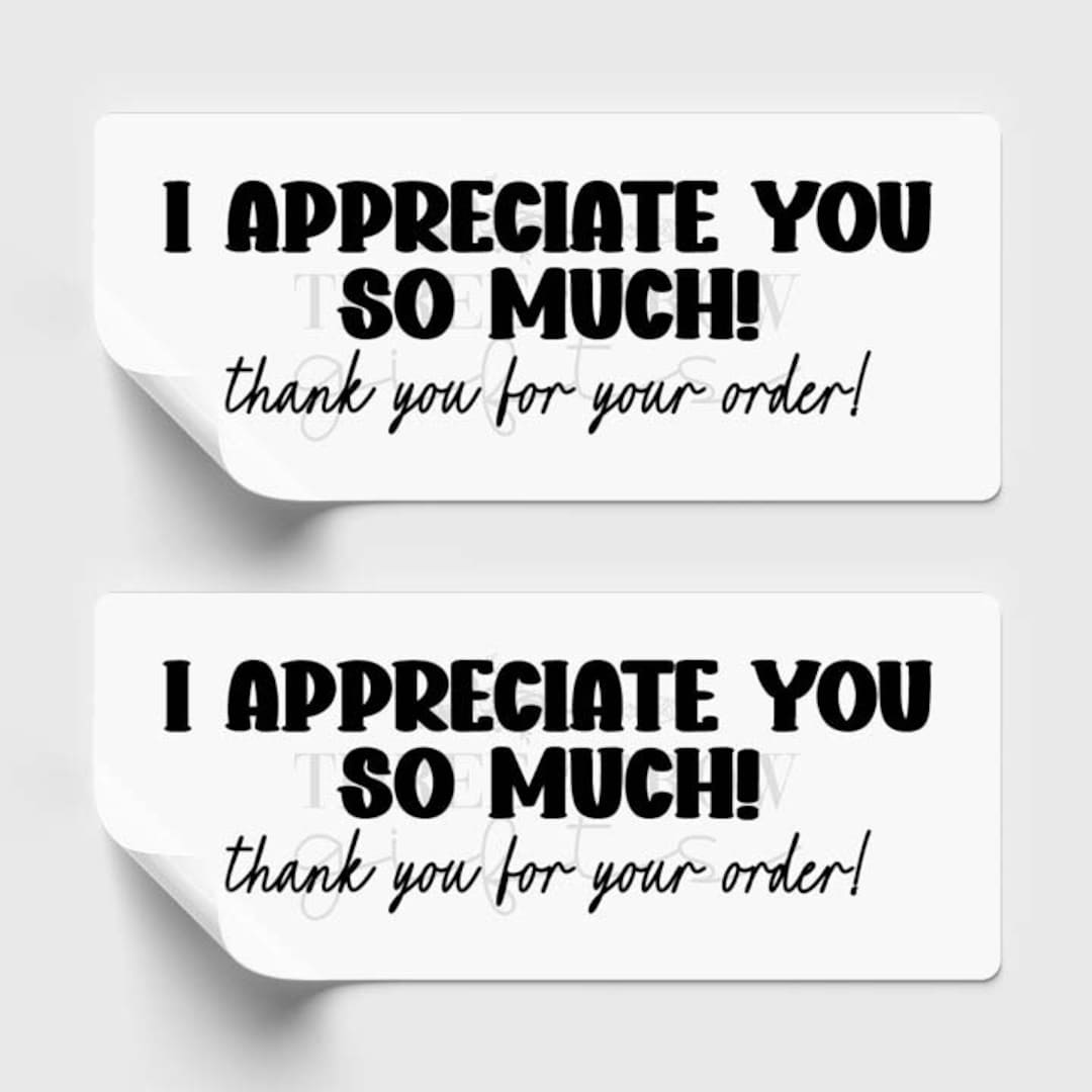 Small Business Customer Appreciation Thank You Stickers - Appreciate ...