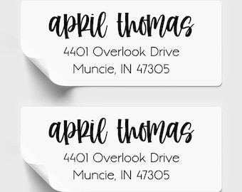 Modern Address Stickers, Return Address Labels, Personalized Address ...