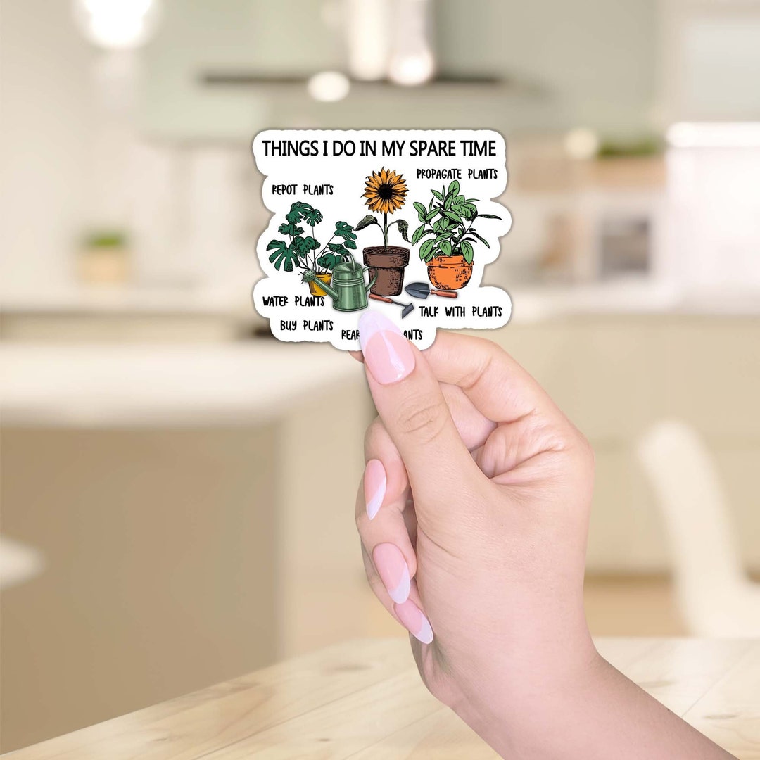 Gardening Plant Sticker Weatherproof Die Cut Vinyl Sticker Choose Your ...