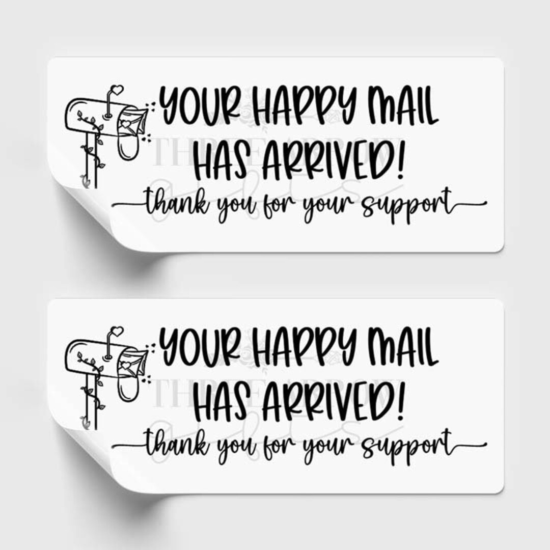 Small Business Customer Appreciation Thank You Stickers Your Happy Mail ...