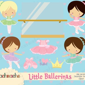 Ballet Clipart, Little Ballerinas Clipart, Ballet Class Clipart, Ballet ...