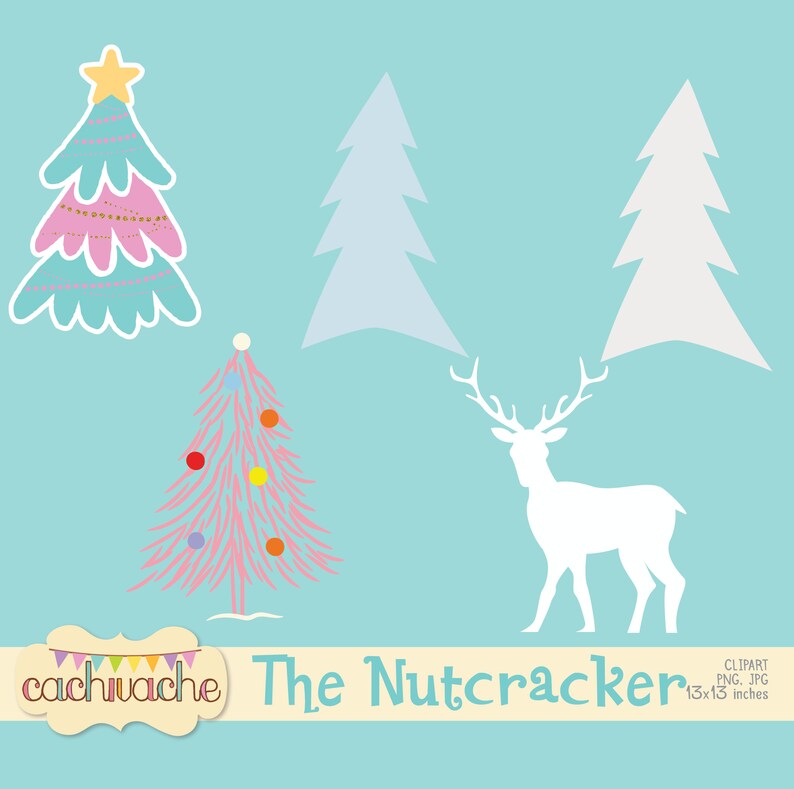 Nutcracker Ballet Clipart Christmas Clipart Ballet Clipart - Etsy