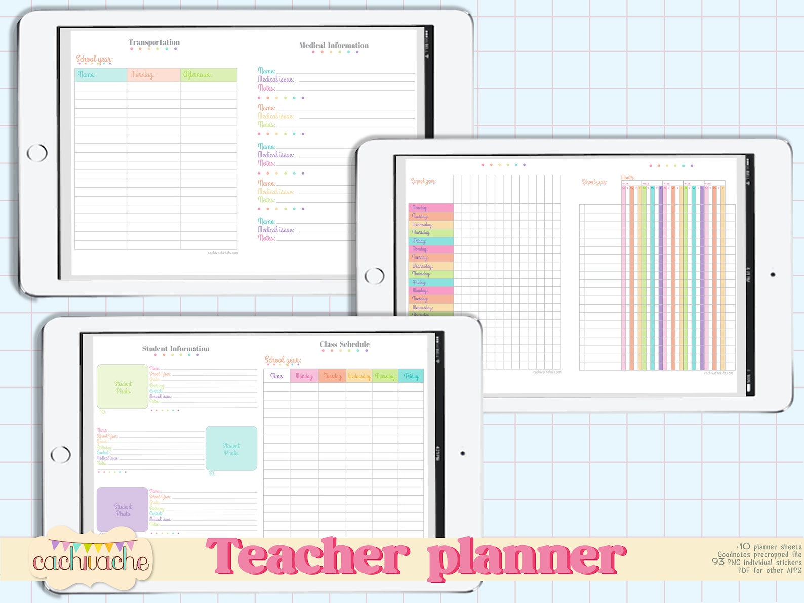 Back to School Digital Planner Bundle for Teachers, Back to School ...
