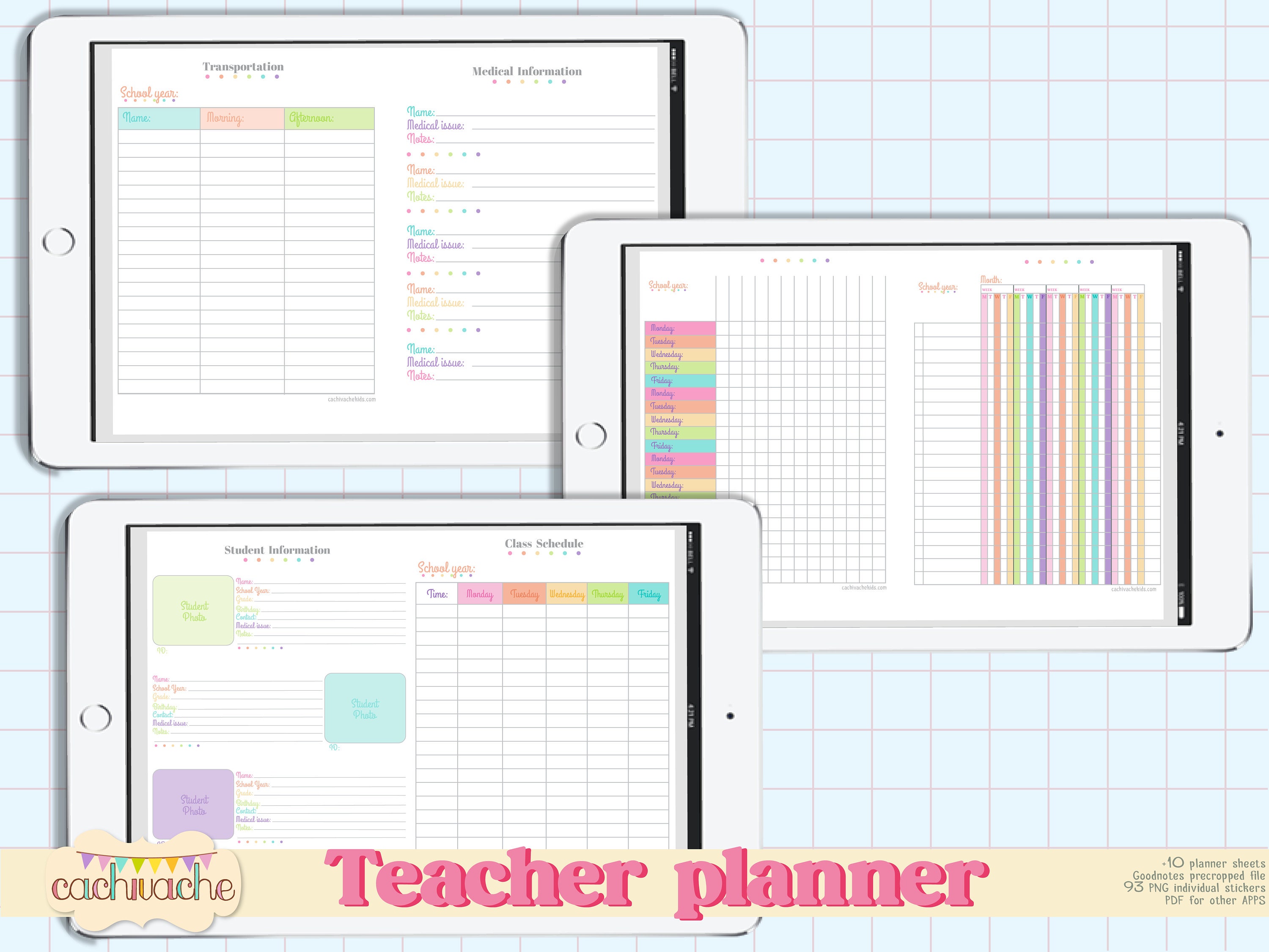 Back to School Digital Planner Bundle for Teachers, Back to School ...