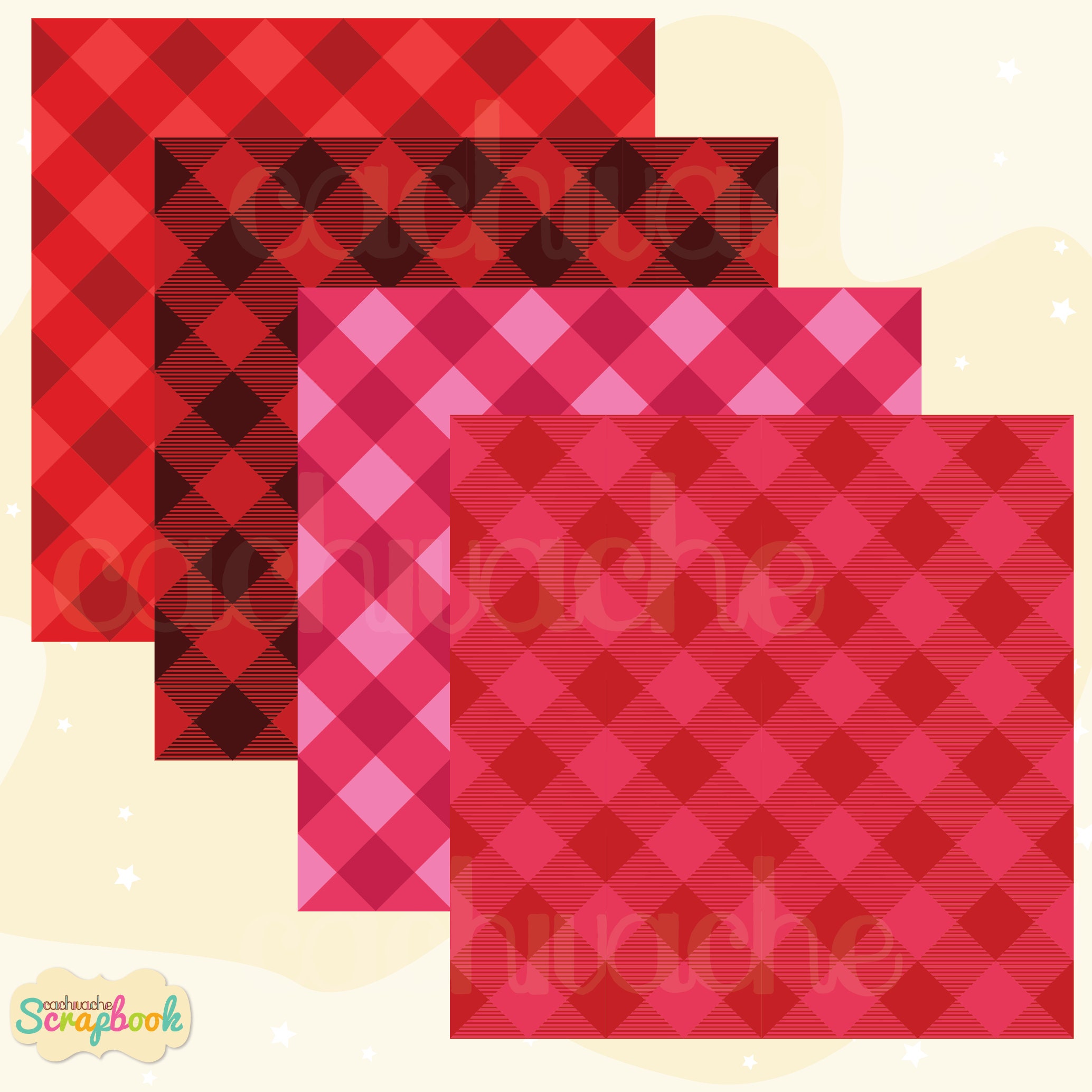 Buffalo Plaid Digital Paper Seamless Buffalo Check Digital - Etsy