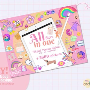 Pastel Daily Digital Planner Stickers: 180+ Weekly Stickers for ...
