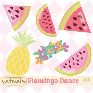 Flamingo Clipart Set - Tropical Flamingo PNG for Summer Pool Party - 21 ...