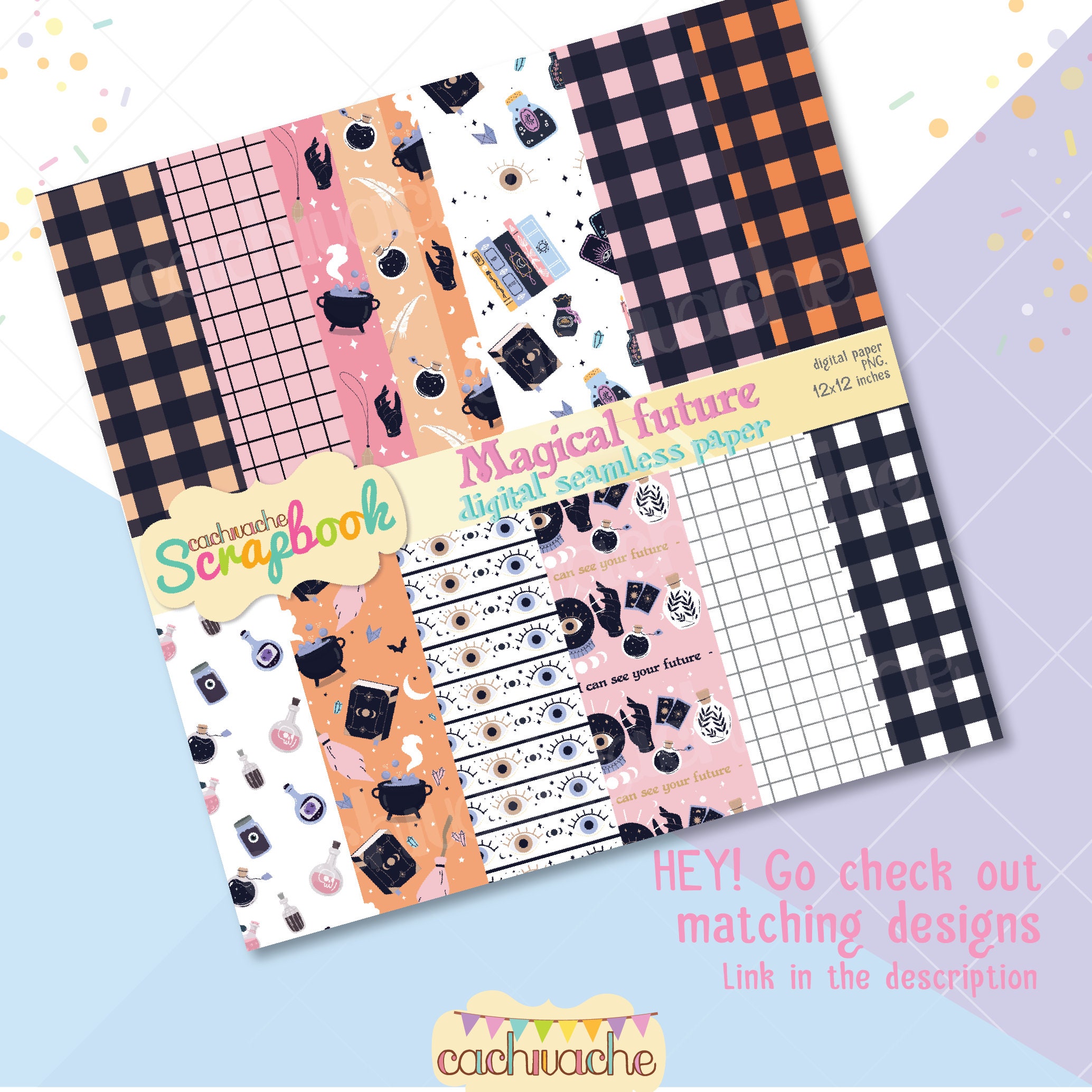 Halloween Clipart Halloween Bundle Designs Pink Halloween - Etsy