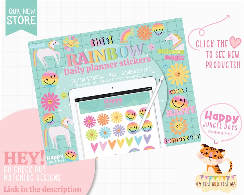 Digital Planner Stickers for Back to School, 300 Stickers for Students ...