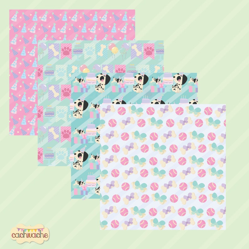 Dog digital paper puppy clipart puppy digital paper special | Etsy