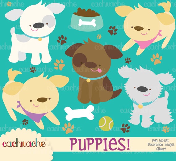 Dog Clipart Little Puppies Clipart Pet Clipart Dog Adoption - Etsy
