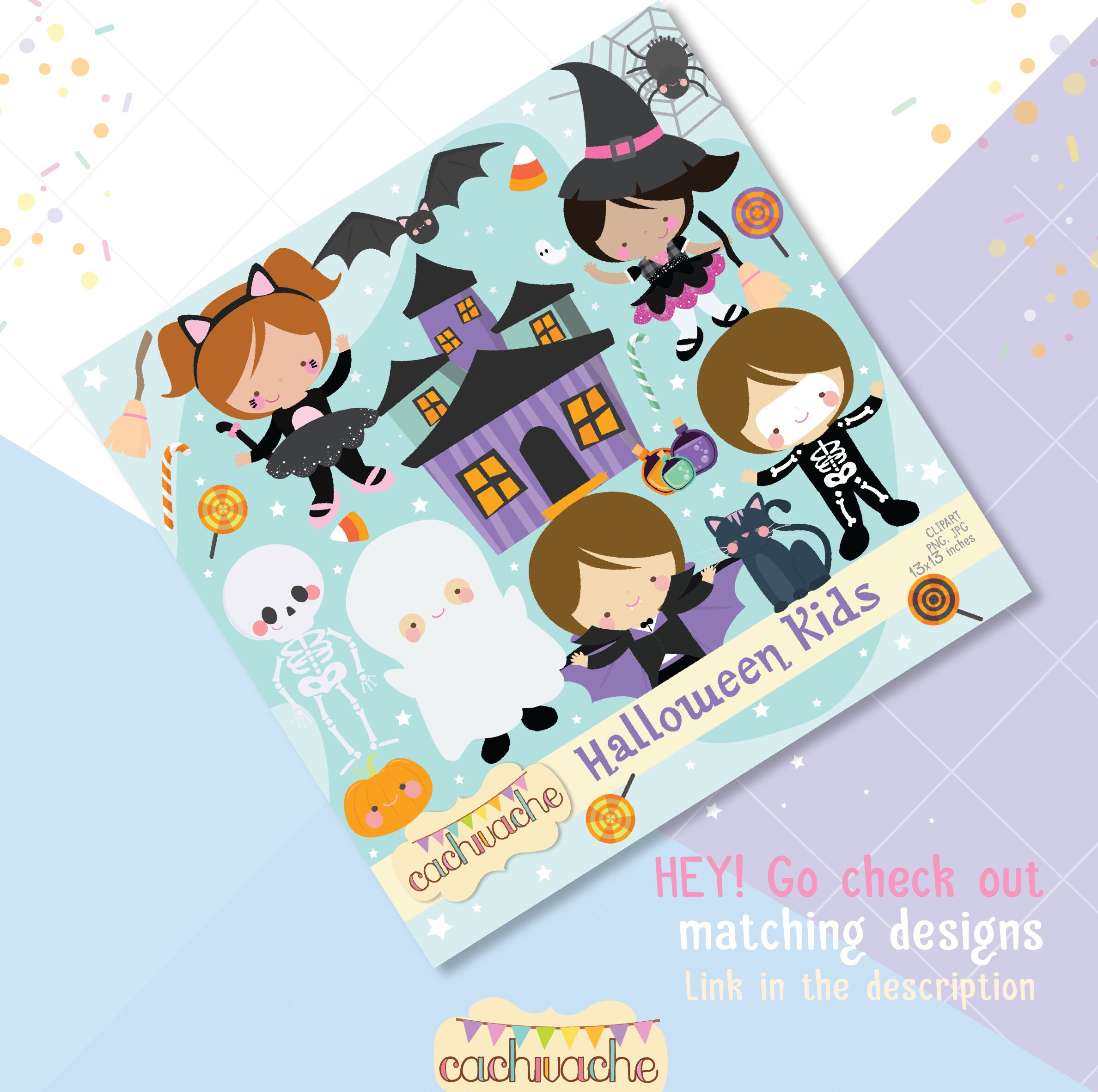 Groovy Halloween Clipart Retro Halloween Clipart Retro - Etsy