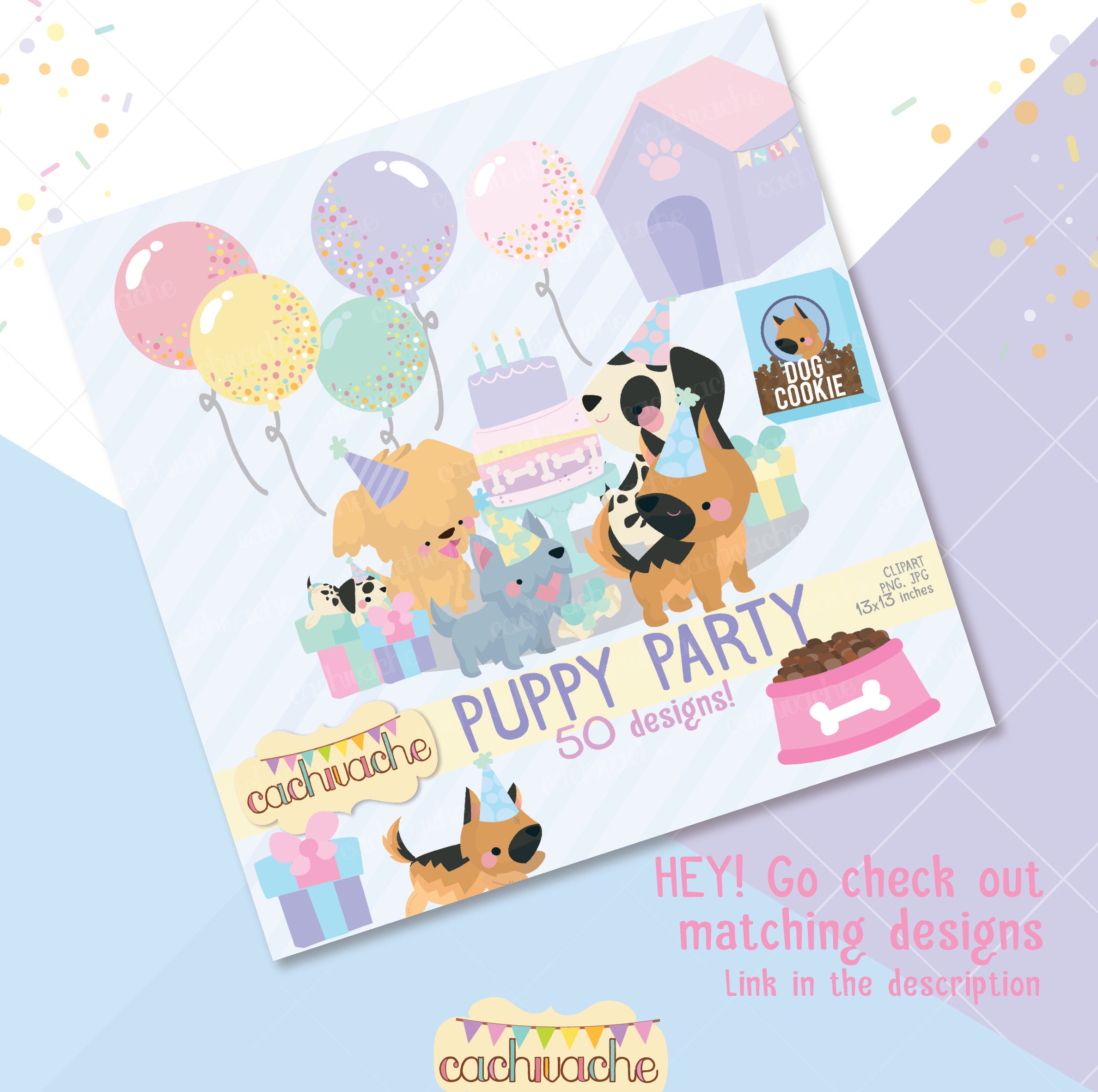 Dog digital paper puppy clipart puppy digital paper special | Etsy