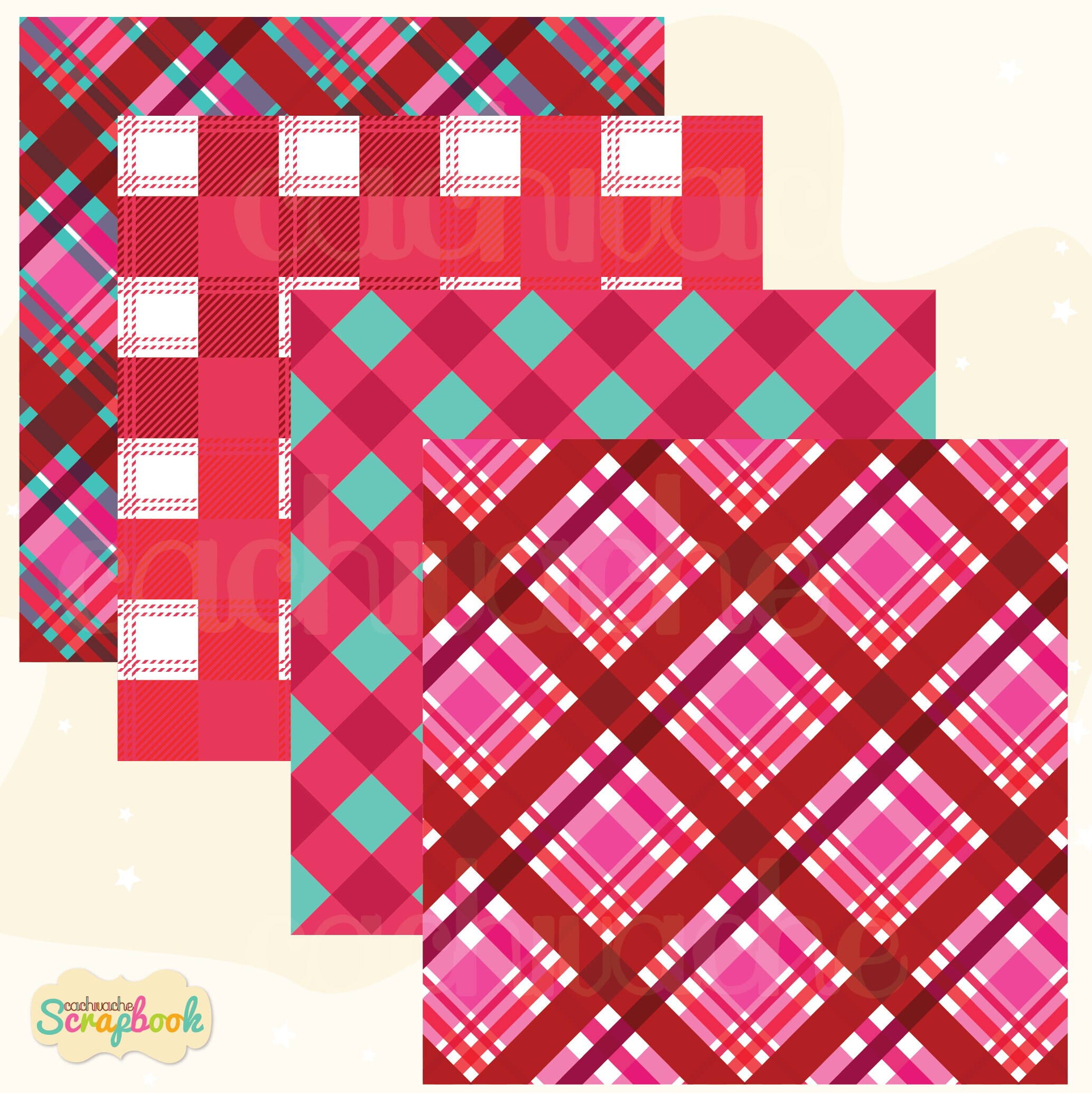 Buffalo Plaid Digital Paper Seamless Buffalo Check Digital - Etsy