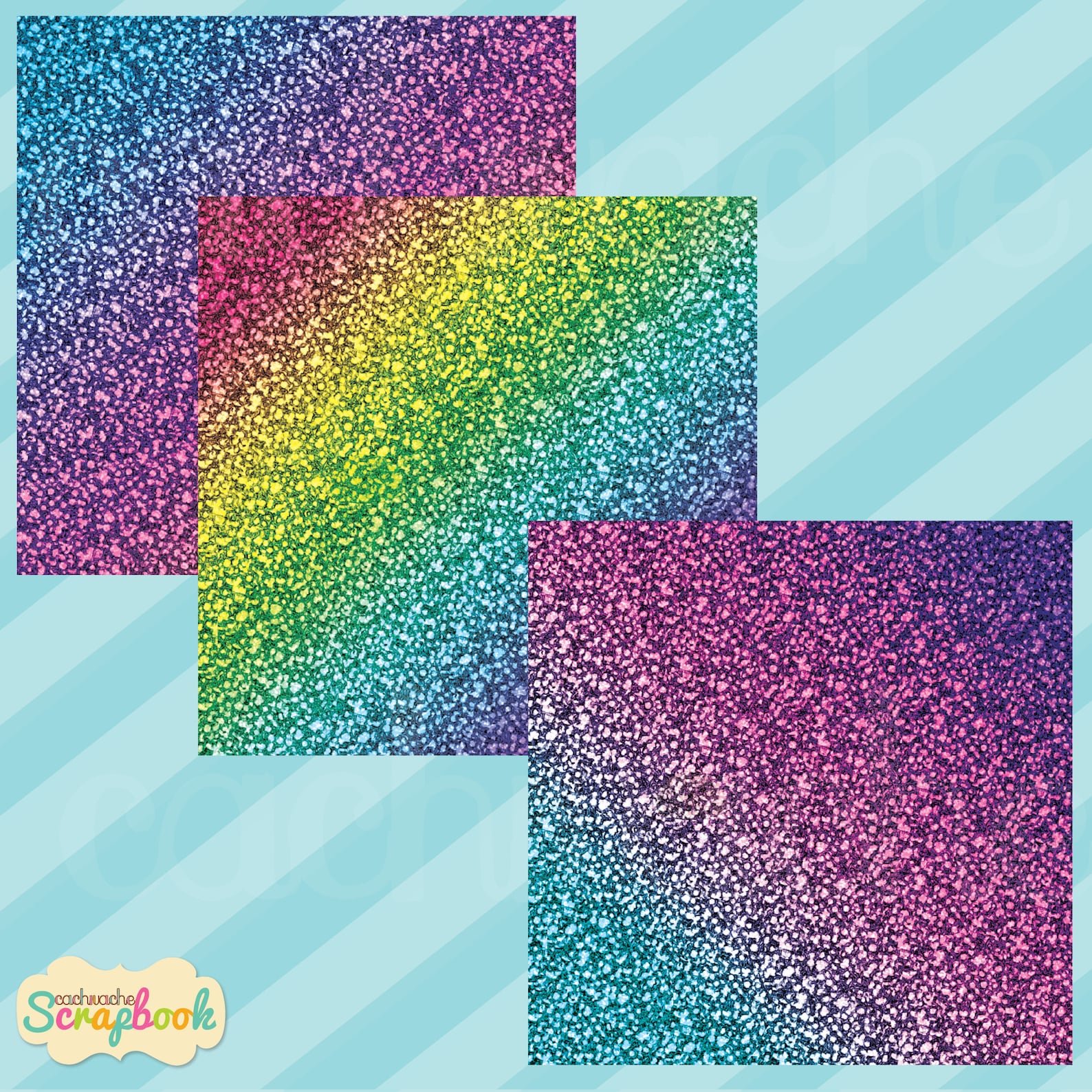 Glitter Colors Digital Paper Glitter Gradient Digital Paper | Etsy