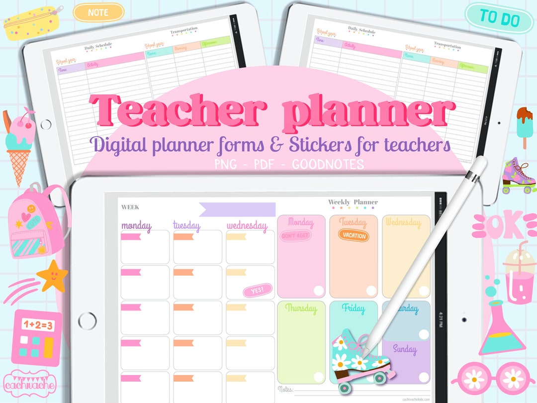 Back to School Digital Planner Bundle for Teachers, Back to School ...