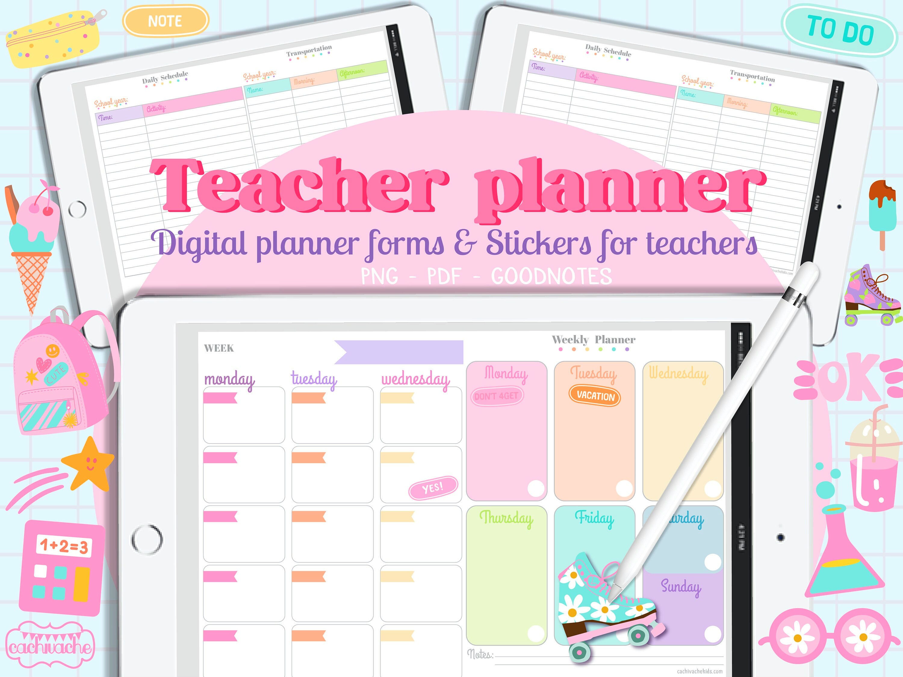 Back to School Digital Planner Bundle for Teachers, Back to School ...