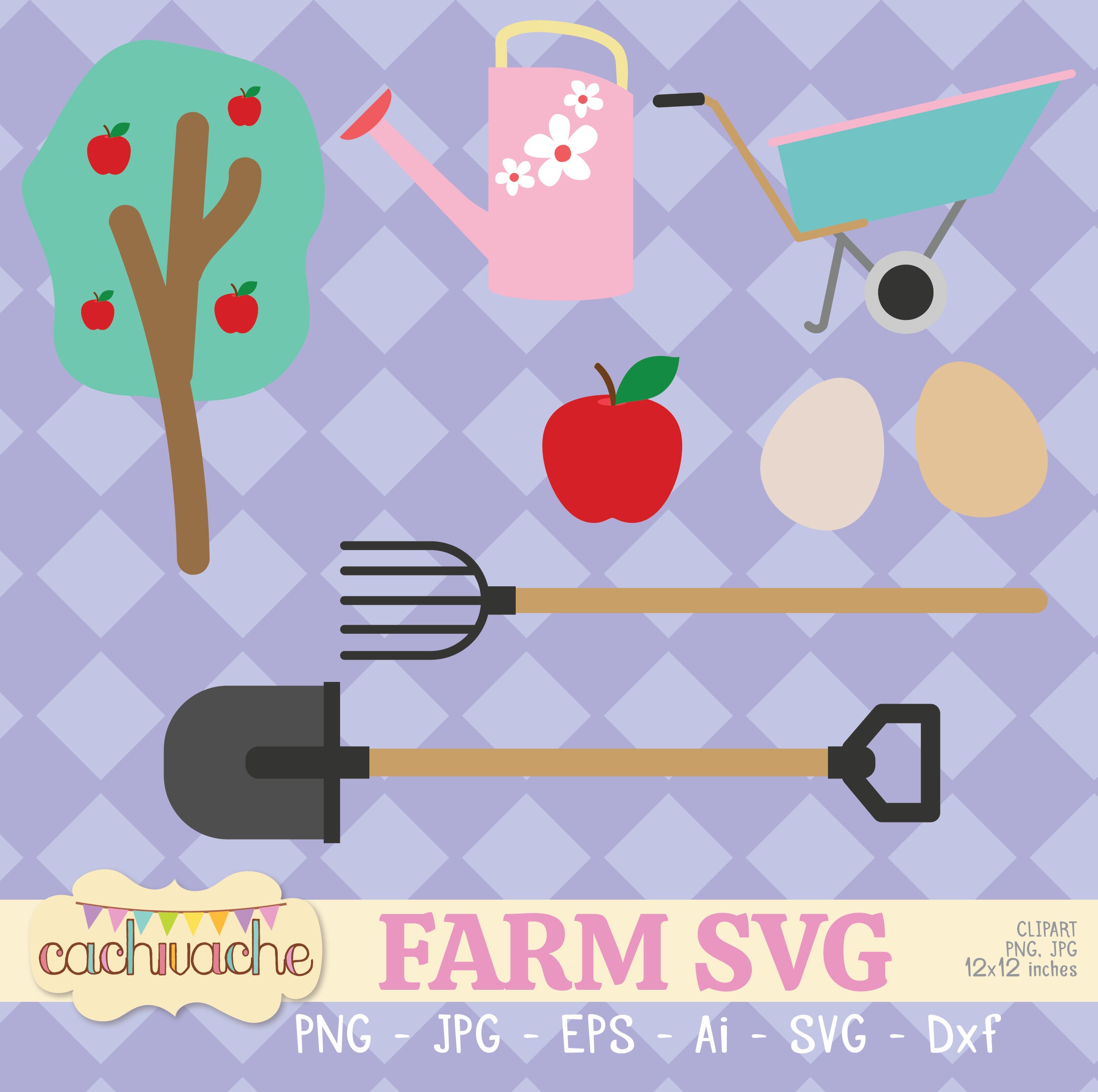 Granja svg granero svg svg vaca svg caballo pollito svg - Etsy España