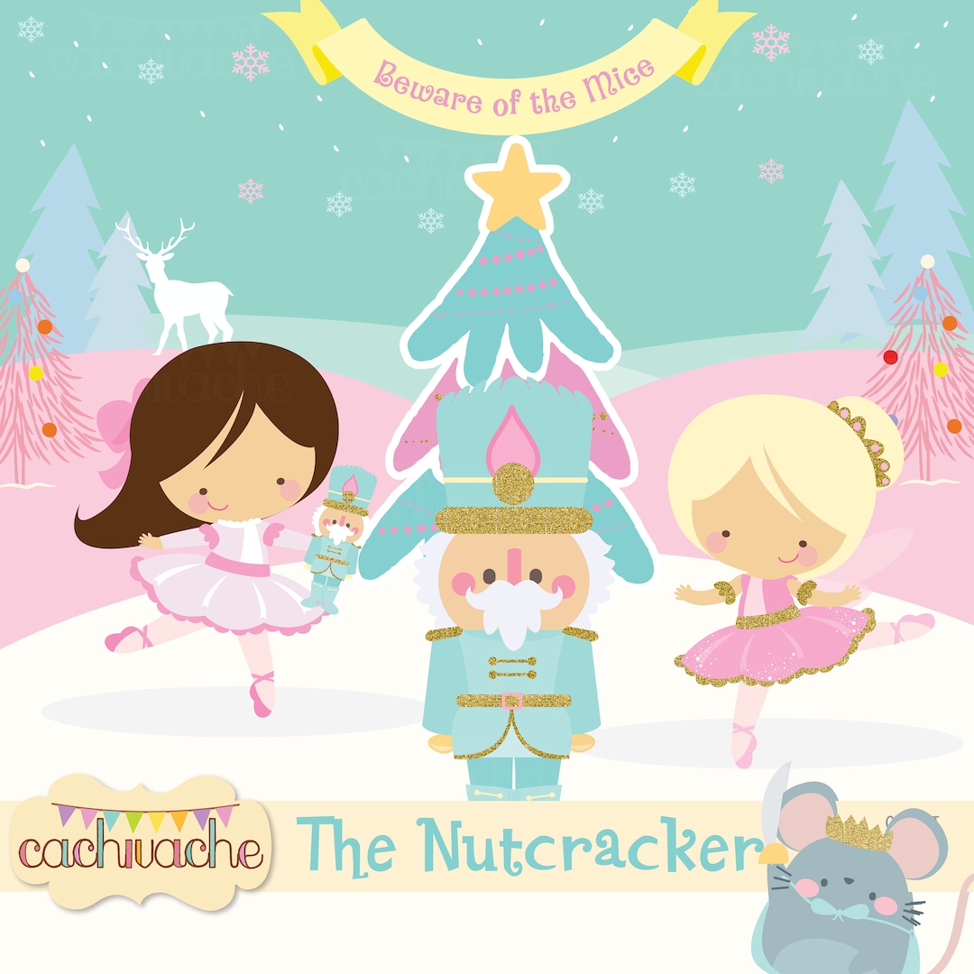 Nutcracker Ballet Clipart, Christmas Clipart, Ballet Clipart - Clara ...