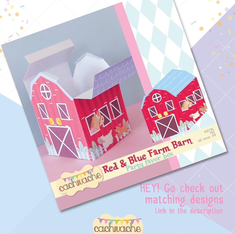 Oven Party Box Party Favor Digital Box Party Printable PDF | Etsy