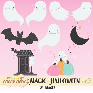 Halloween Clipart, Magic Halloween Clipart, Cute Halloween Clipart ...