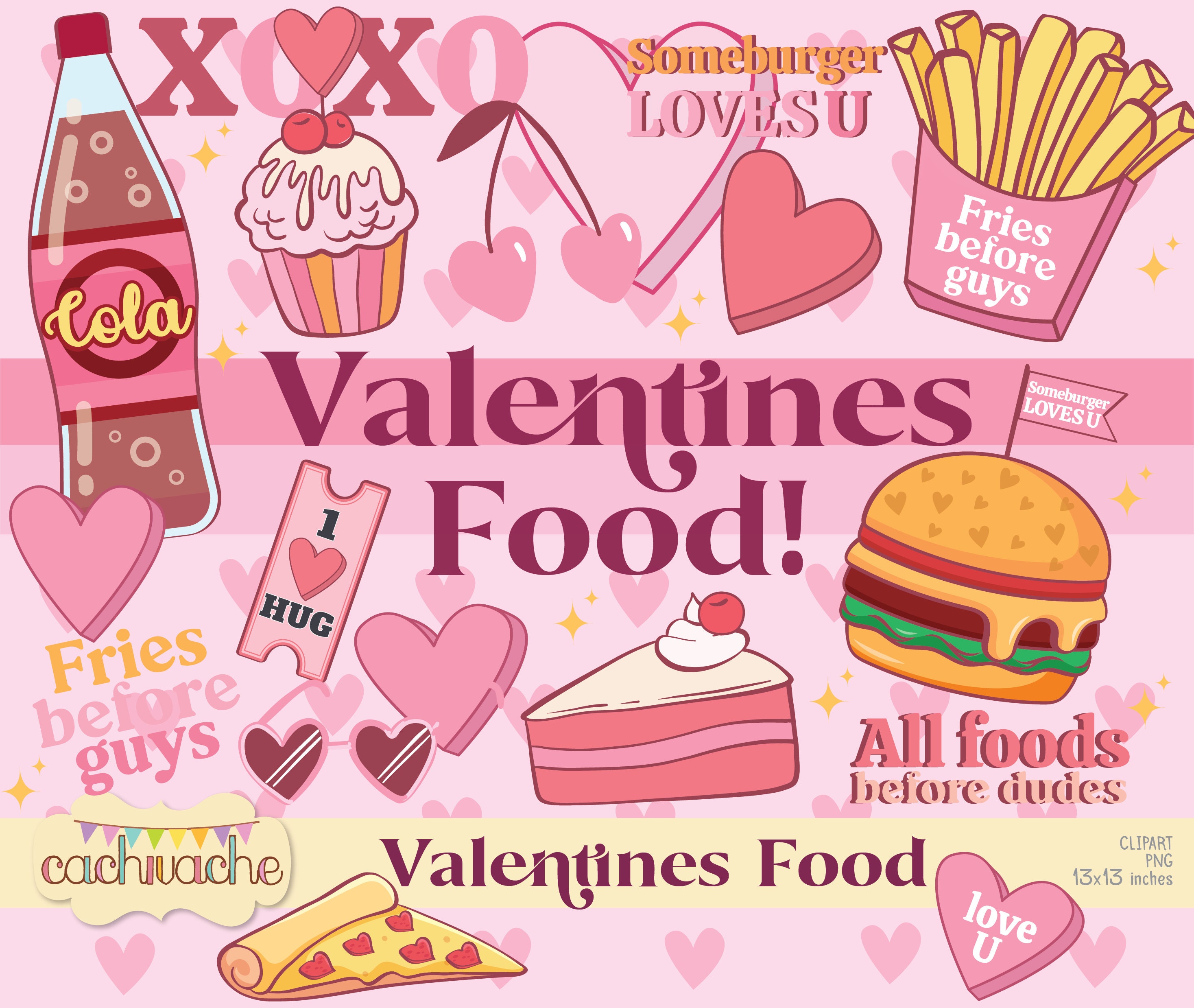 Valentines Clipart - 19 Food Lover Clipart, Cake Clipart, Friendship ...
