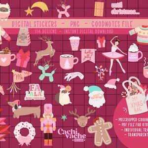 Christmas Digital Planner Stickers. December Digital Planner Stickers ...