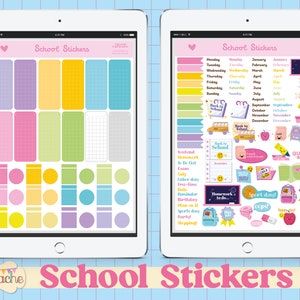 Digital Planner Stickers for Back to School, 300 Stickers for Students ...