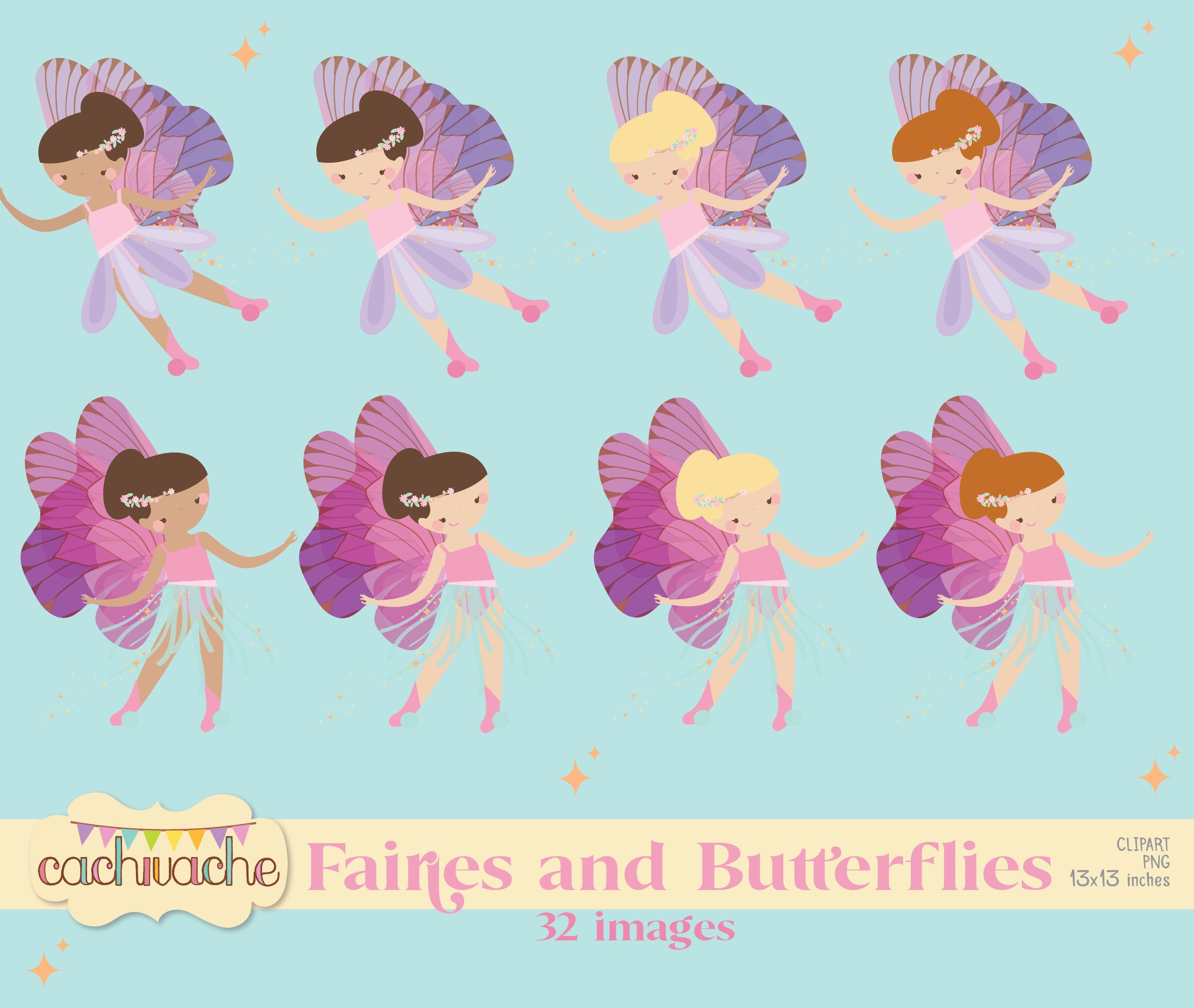 Spring Fairy Clipart PNG – Enchanted Garden Fairy Garden Graphics ...